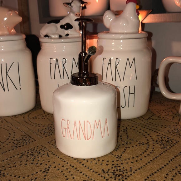 Rae Dunn | Other | Rae Dunn Grandma Double Sided Plant Mister Whitepink ...